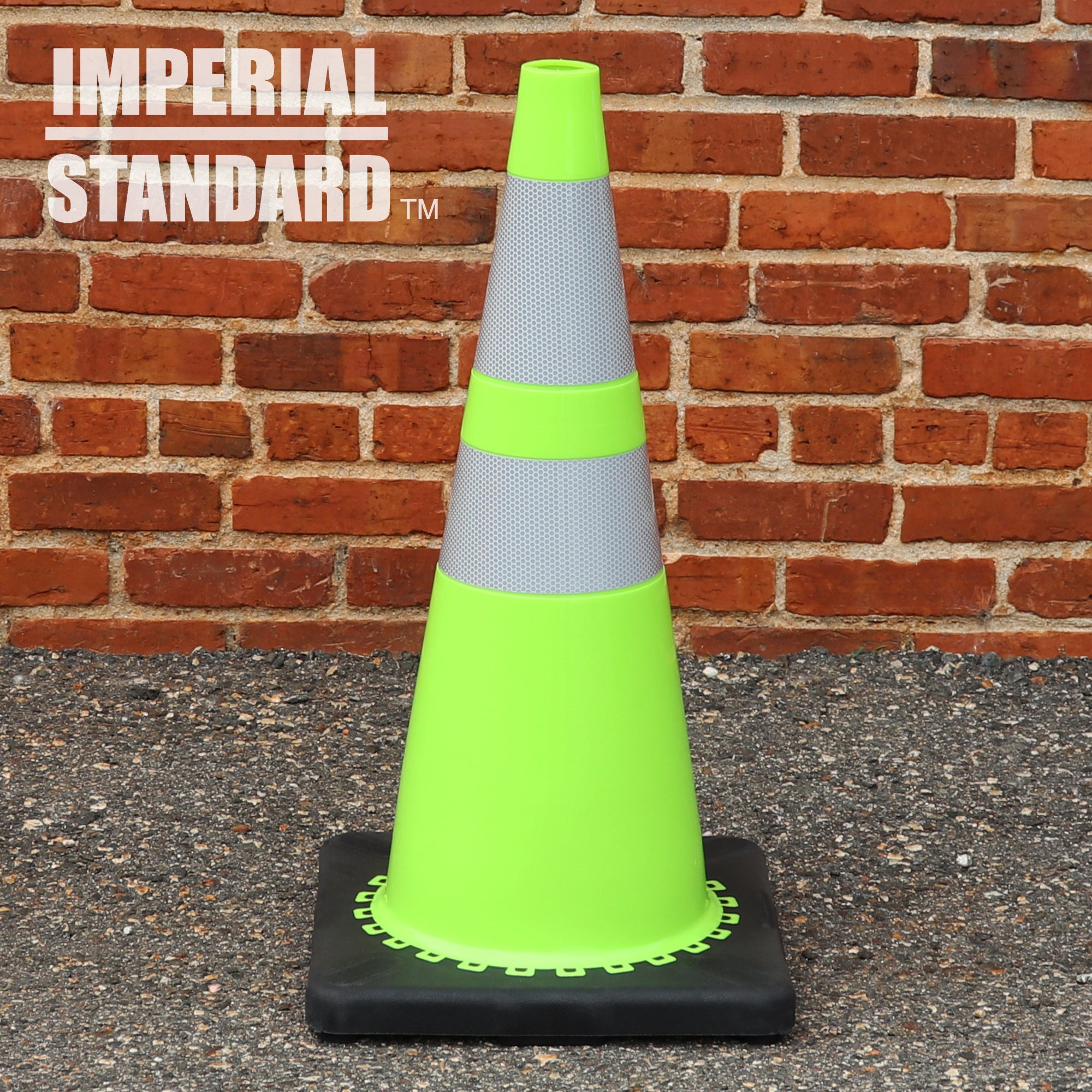 28" Green Safety Cones – Imperial Standard