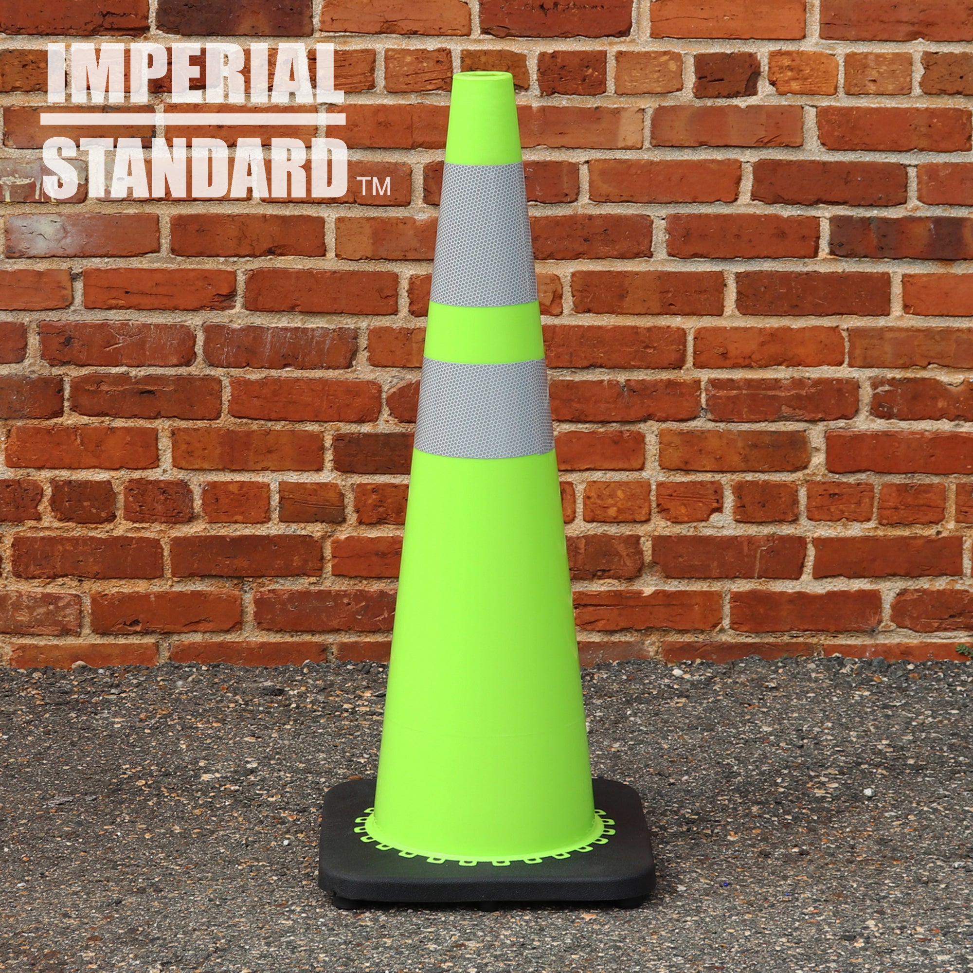 36" Green Safety Cones – Imperial Standard